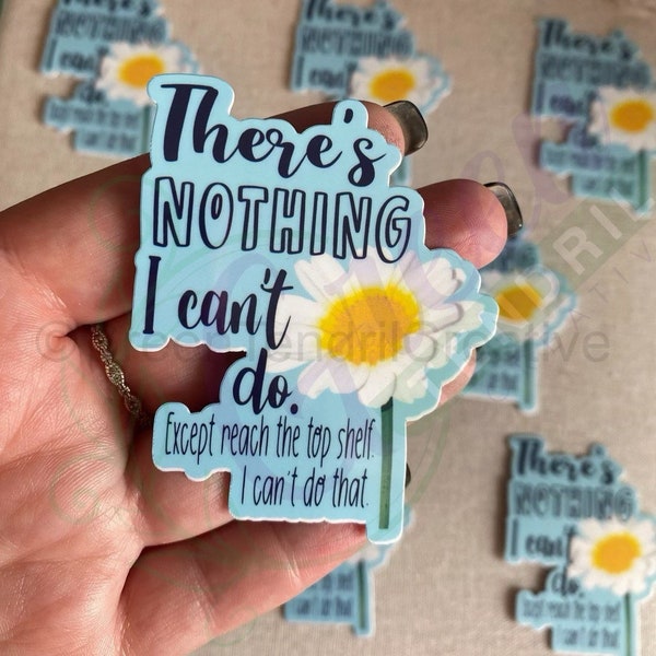 There is Nothing I Cant Do Except Reach the Top Shelf - Etsy