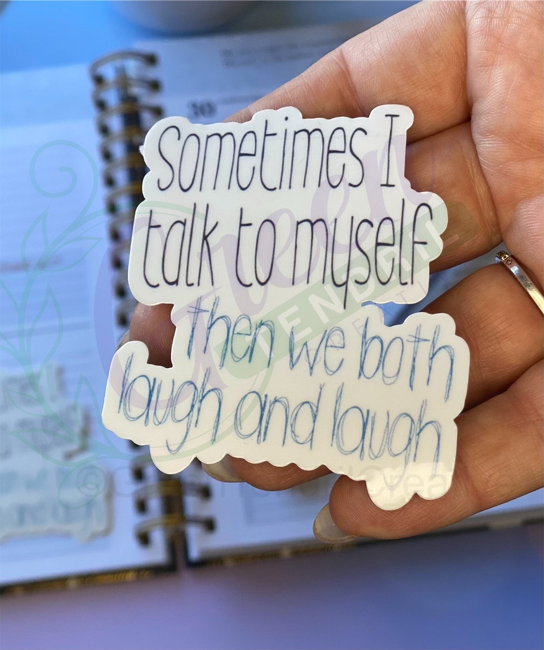 Talking to Myself Sticker, Funny Sticker, Crazy Sticker, for Best ...