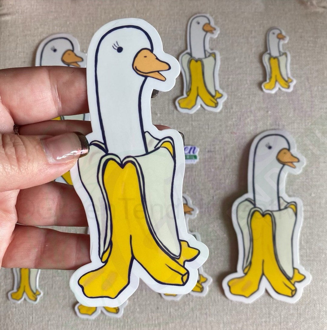 Duck Banana, Duckana Sticker, Funny Sticker, Silly Duck Sticker, Best ...