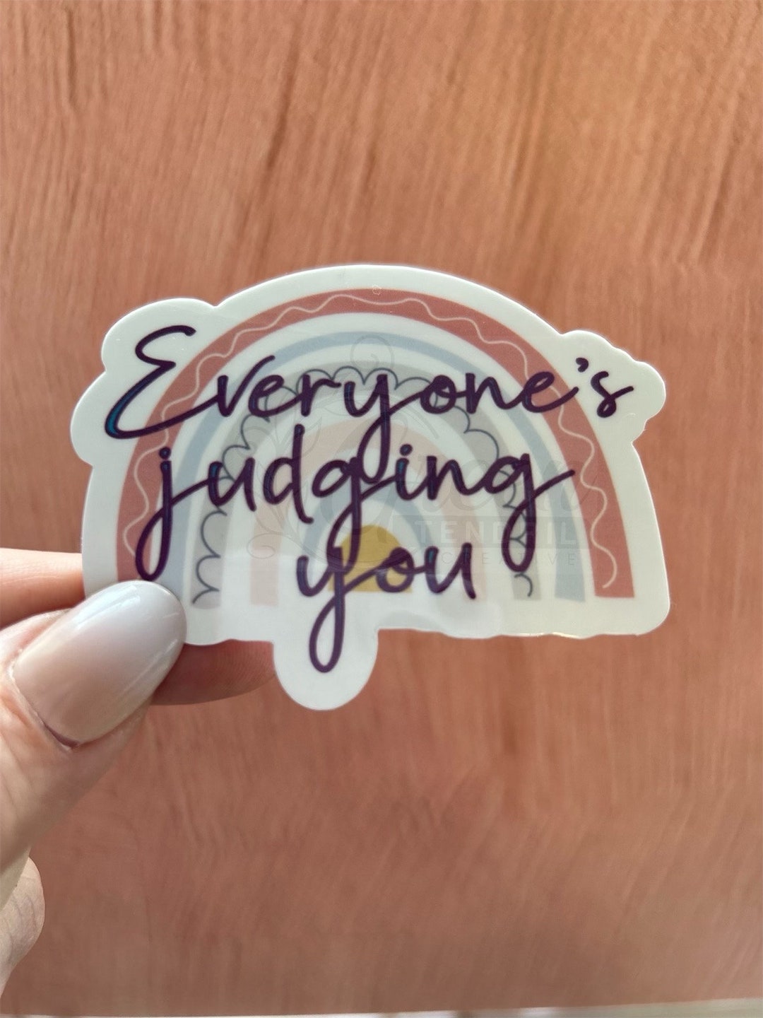 Everyone’s Judging You Sticker, for Planner, for Laptop, Demotivational ...