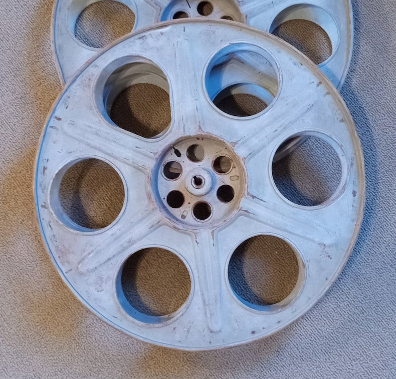 LARGE 35mm Vintage Industrial Film Reel Movie Theatre Memorabilia Man ...