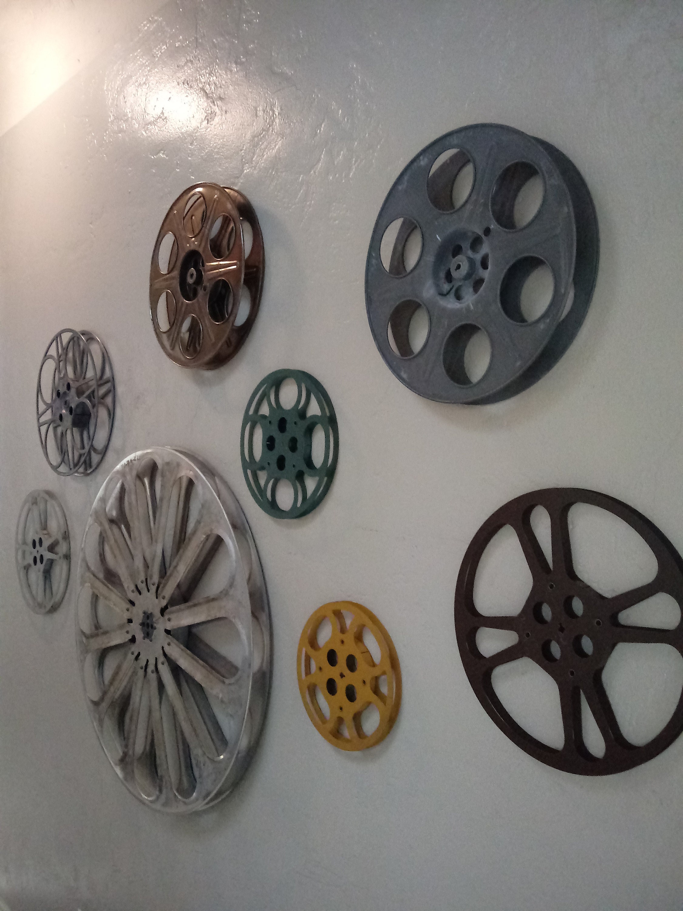 LARGE 35mm Vintage Industrial Film Reel Movie Theatre Memorabilia Man ...