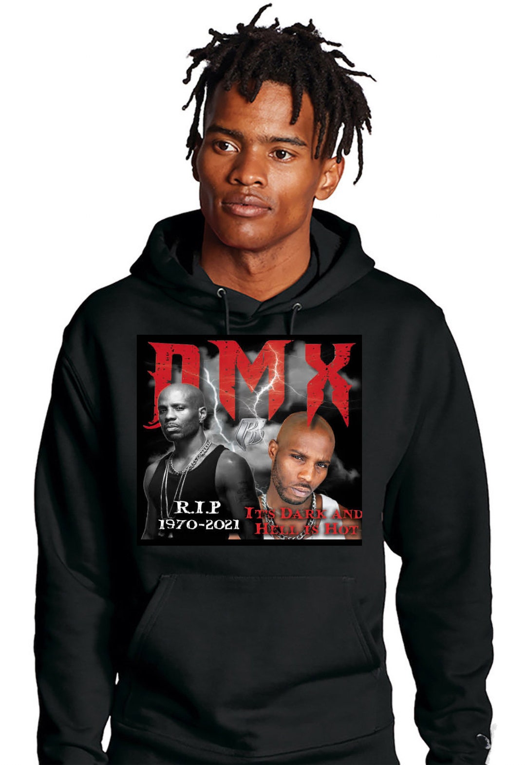 DMX 90's Hiphop Throwback RIP Black Hoodie - Etsy