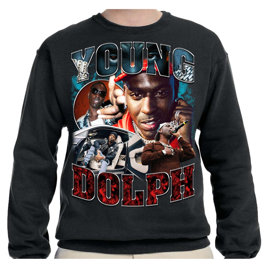YOUNG DOLPH Throwback Crew Neck - Etsy