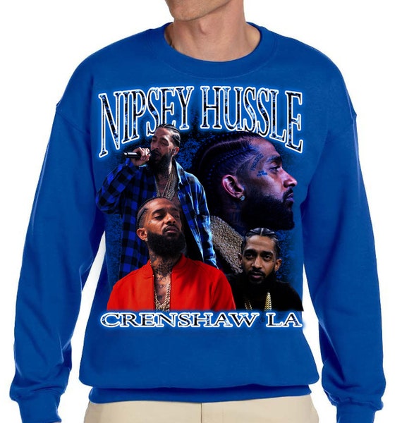 NIPSEY HUSSLE Throwback Crew Neck | Etsy