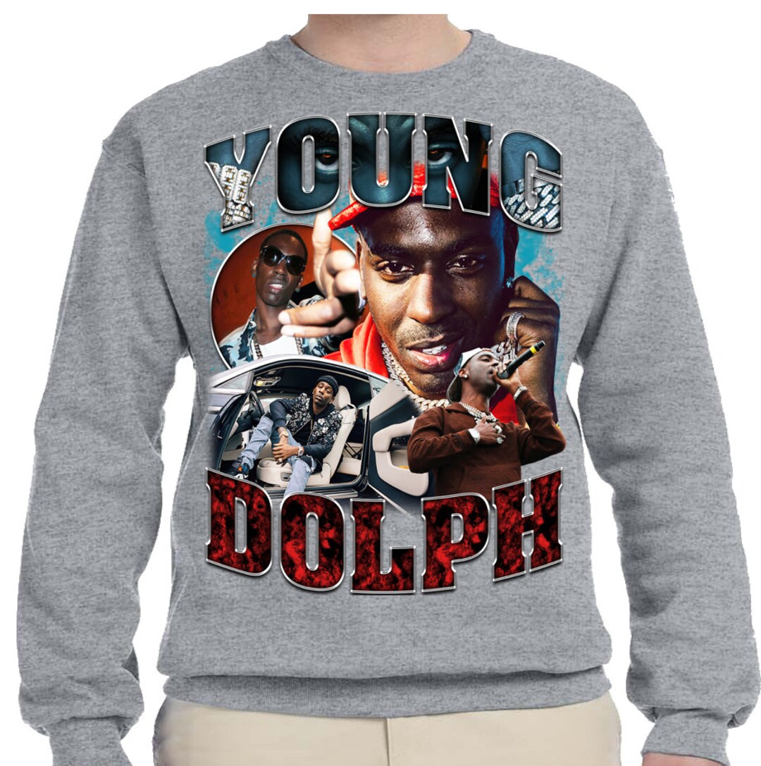 YOUNG DOLPH Throwback Crew Neck - Etsy