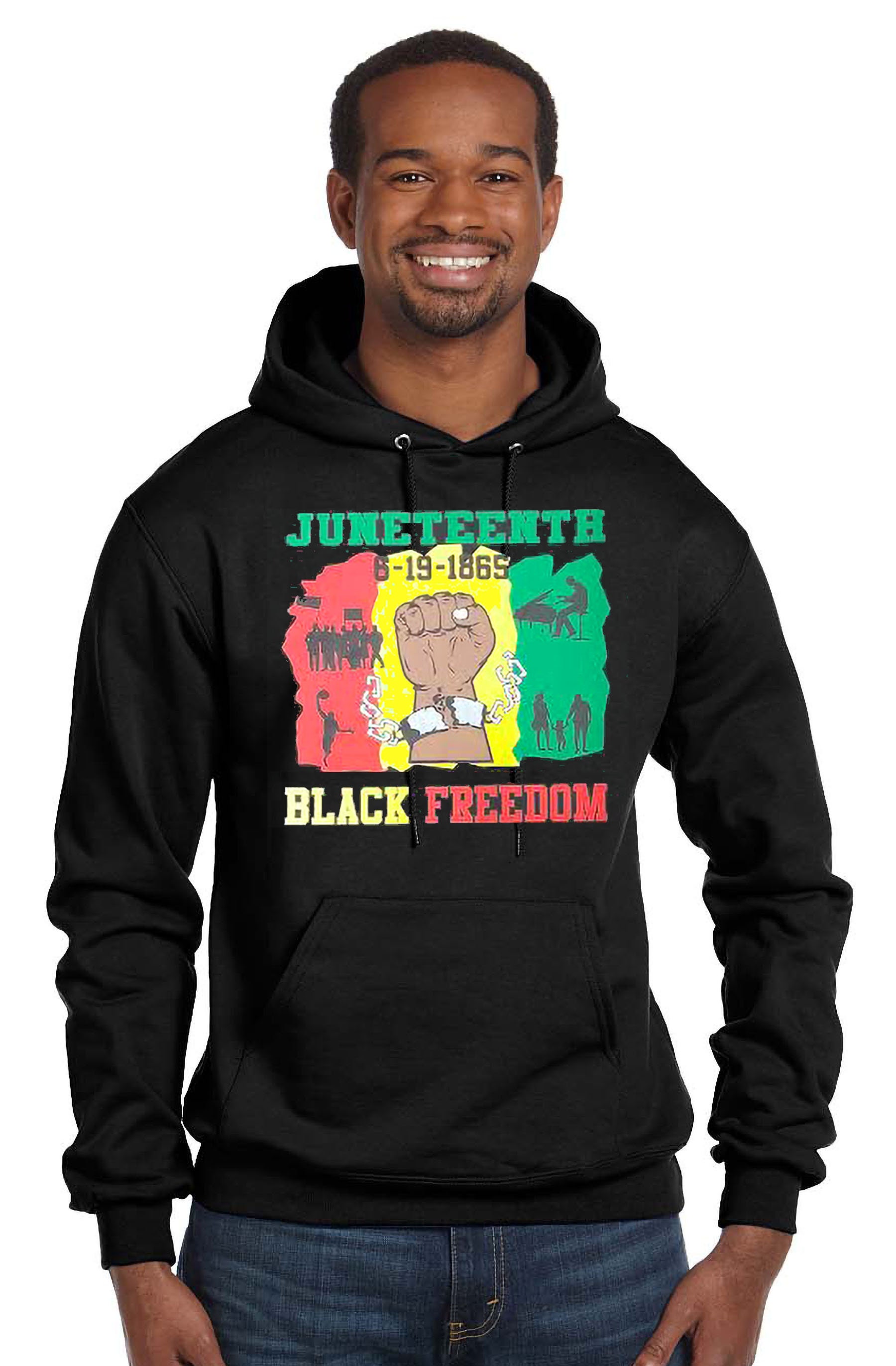 Black Freedom Emancipation Fist Juneteenth Hoodie - Etsy