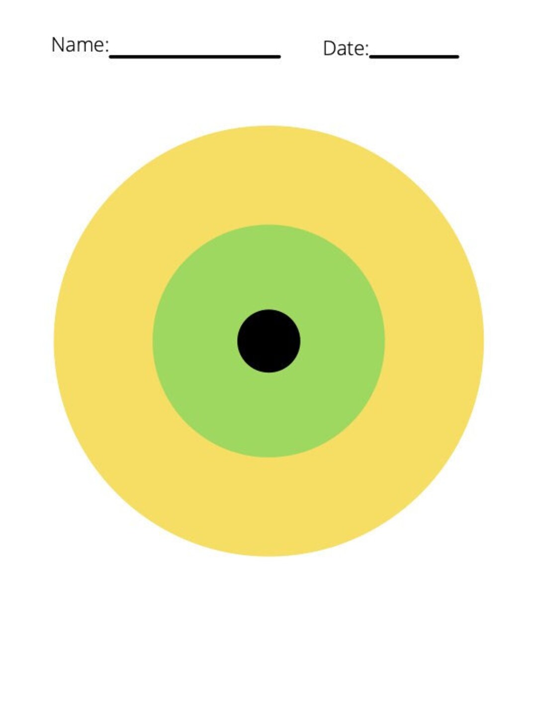 Simple Printable Target - Etsy