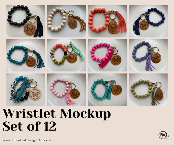 Mockup Bundle Beaded Keychain Wristlets - Etsy