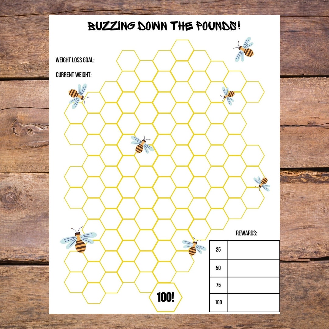 Weight Loss Reward Template, Printable Weight Loss Tracker, Digital ...