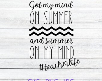 Got My Mind on Summer Svg - Etsy