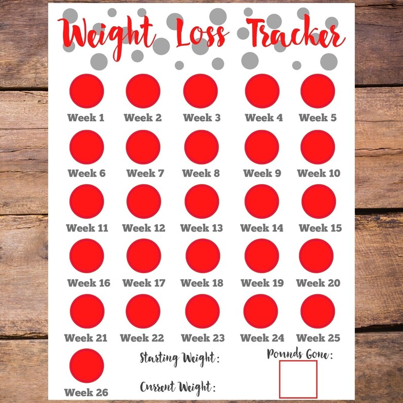 Weight Loss Reward Template, Printable Weight Loss Tracker, Digital ...