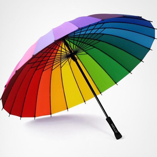 Rainbow Umbrella - Etsy