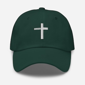 Chosen Cross Dad Hat-christian Baseball Hat-christian Gifts- Dad Hat ...