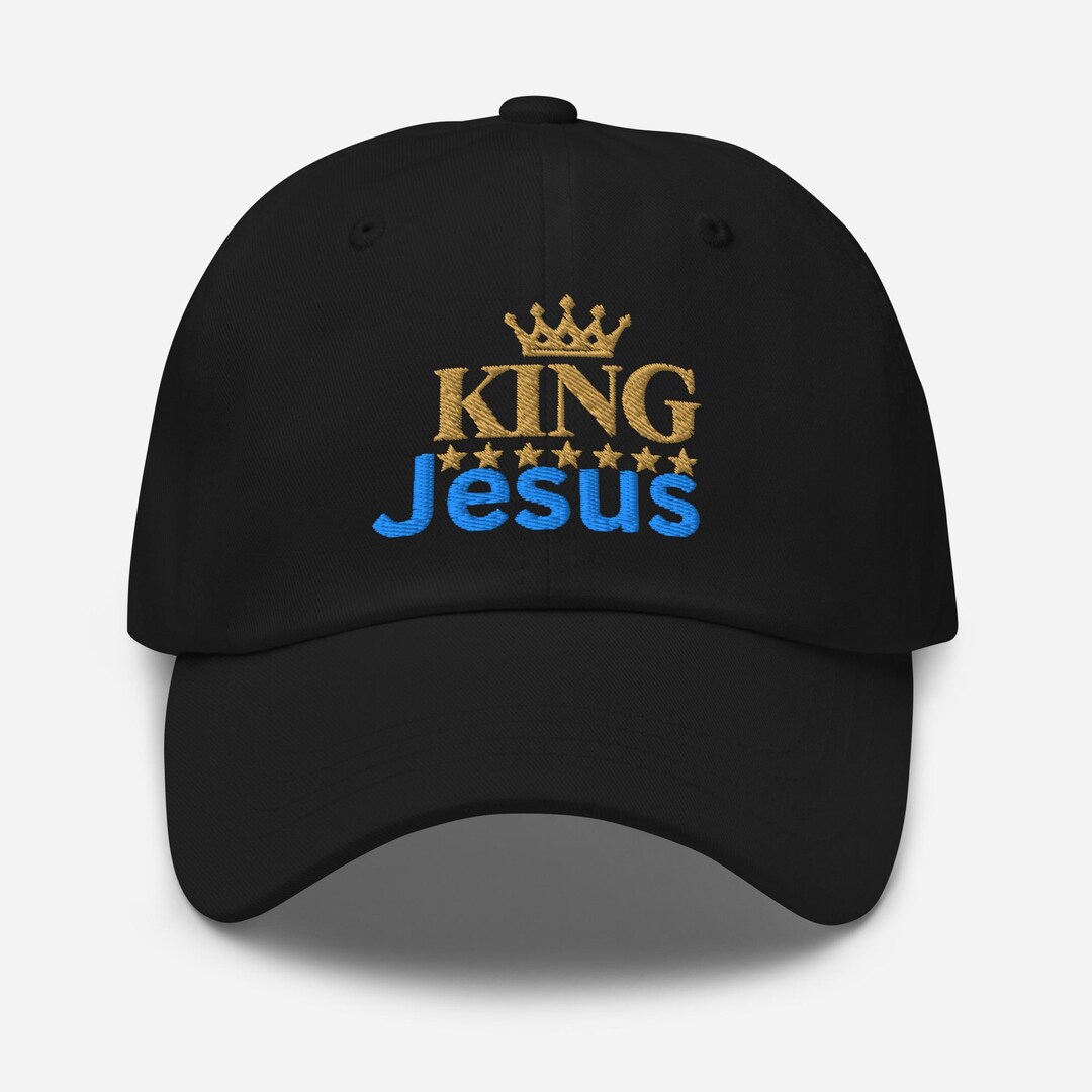 King Jesus Dad Hat-bible Verse Hat-scripture Cap- Christian Baseball ...