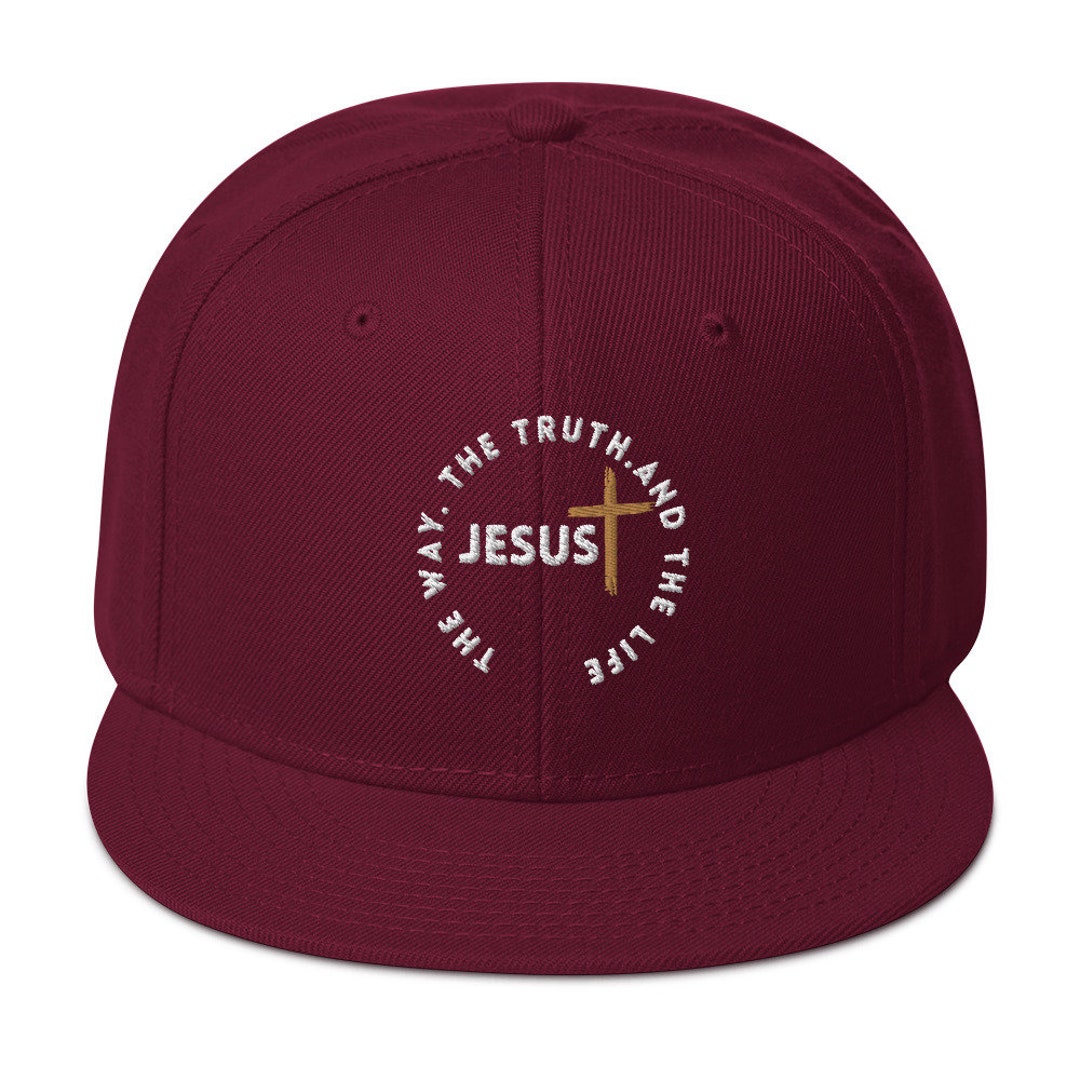 Jesus the Way the Truth and the Life Snapback Hat-christian Baseball ...