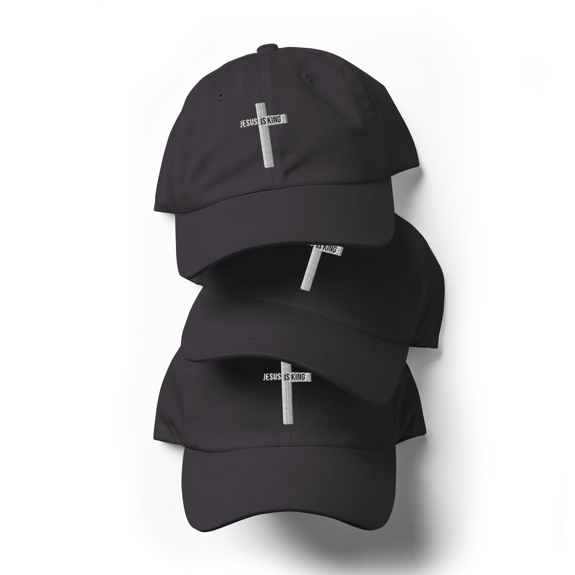 Jesus Embroidered Cross Baseball Hat - Religious Baseball Hat - Jesus ...