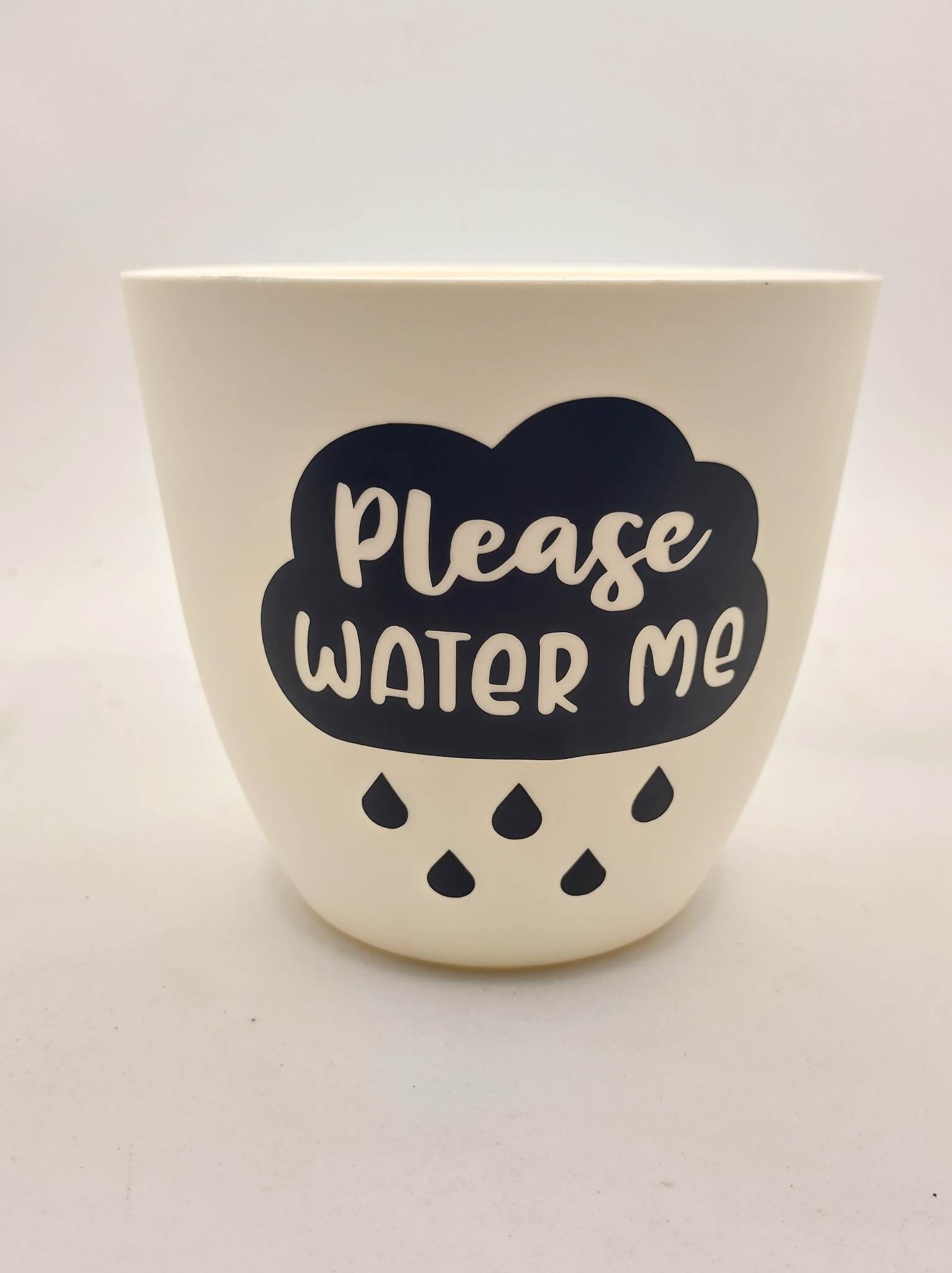 Please Water Me Plastic 10cm Pot - Etsy