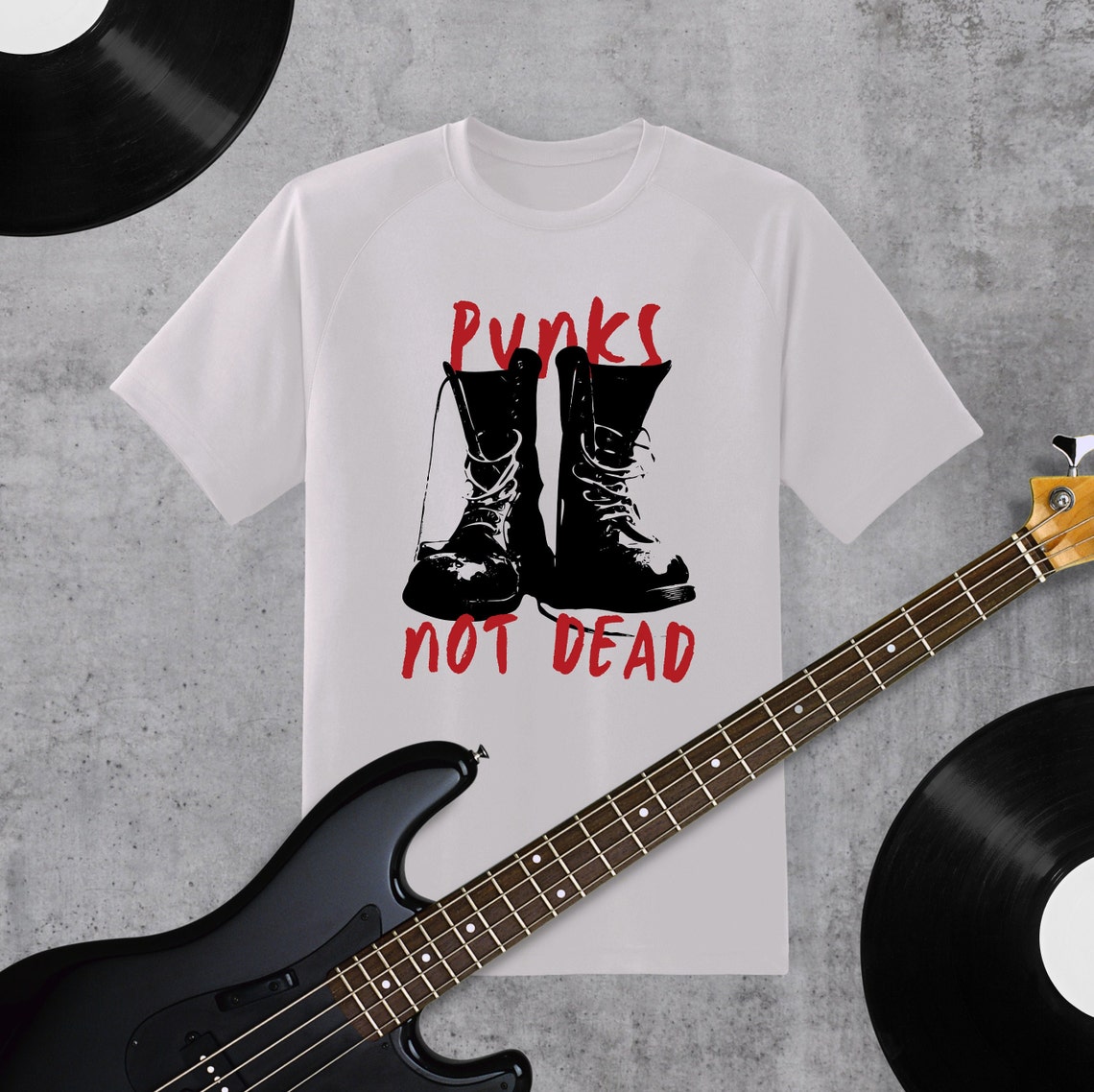 Punks Not Dead T-shirt Punk Rock Music Dr. Martens Boots - Etsy