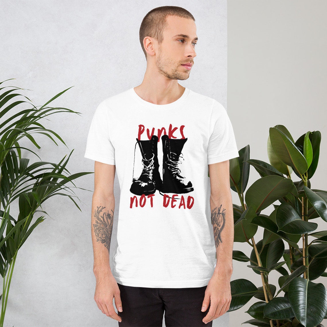 Punks Not Dead T-shirt Punk Rock Music Dr. Martens Boots - Etsy