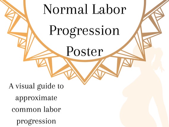 Normal Labor Progression Poster Childbirth Education Doula | Etsy