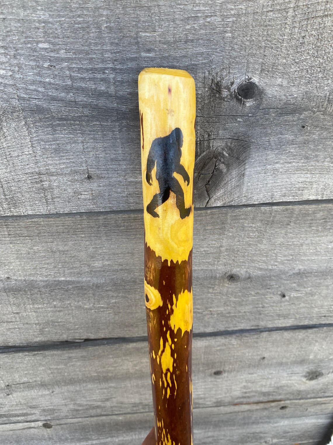 Sasquatch Hiking Stick Bigfoot Walking Stick Sasquatch - Etsy