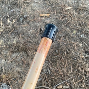 Burned Eagle Hiking Stick, Hardwood Walking Stick, Rubber Tip - Etsy