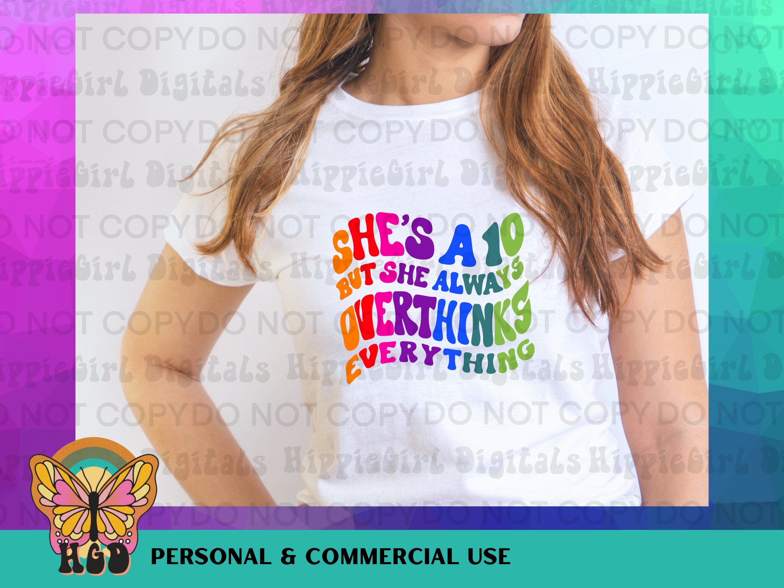 She's A 10 but She Always Overthinks Everything SVG File - Etsy Australia