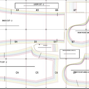 Men Classic Trouser Sewing Pattern All Size Grading Waist Size 26 to 42 ...