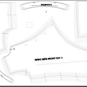 Men Drape Kurta Sewing Pattern All Size Grading XS to XXXL in A4 and Ao ...