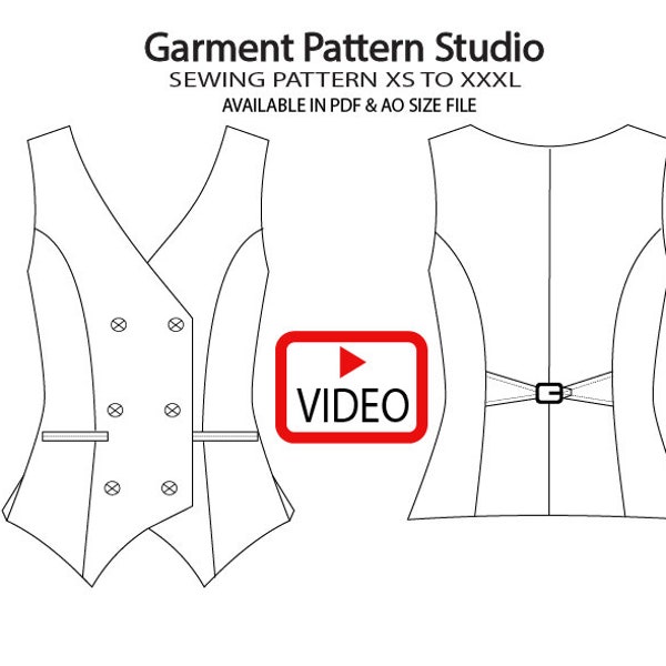 Double Breasted Vest - Etsy