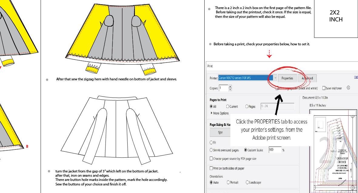Mandarin Collar Double Breasted Jacket Sewing Pattern, All Sizes XS ...