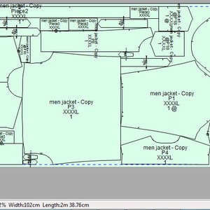 Men Jacket Sewing Pattern With Video All Size Grading XS to XXXXL in A4 ...