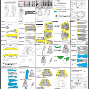 Women's Mandarin Collar Jacket Sewing Pattern, XS-XXXL (A4 & A0 PDF) - Etsy