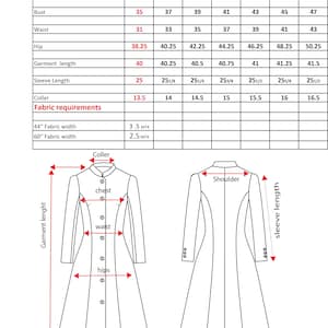 Women's Mandarin Collar Jacket Sewing Pattern, XS-XXXL (A4 & A0 PDF) - Etsy