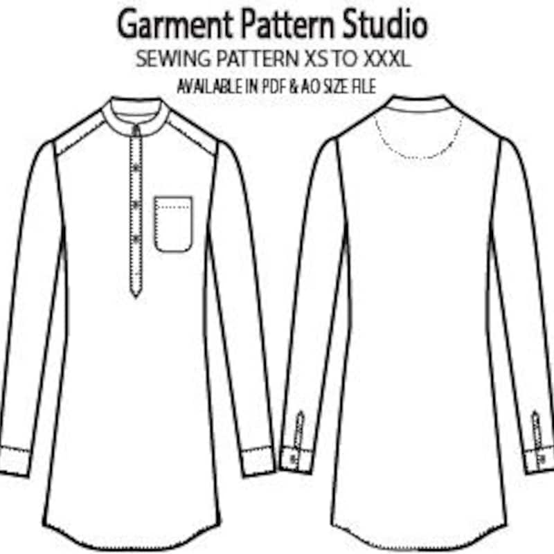 Mandarin Tunic Mens - Etsy