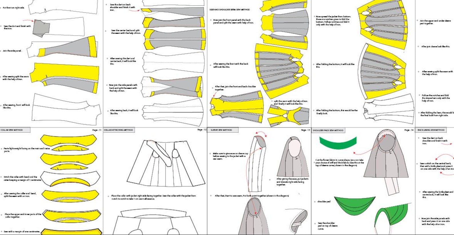Women's Double-breasted Jacket Sewing Pattern, All Sizes XS-XXXL (A4 ...