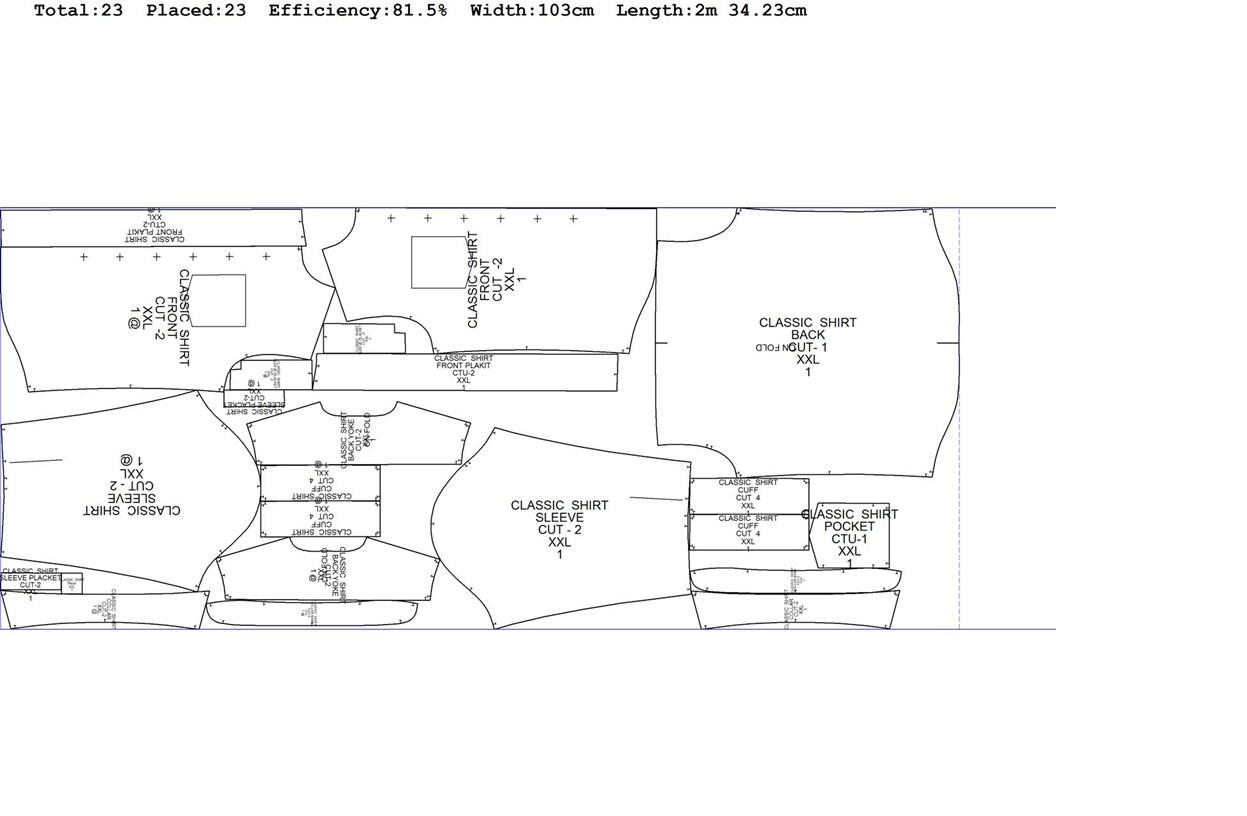 Men Classic Shirt Sewing Pattern All Size Grading XS to XXXL in A4 and ...
