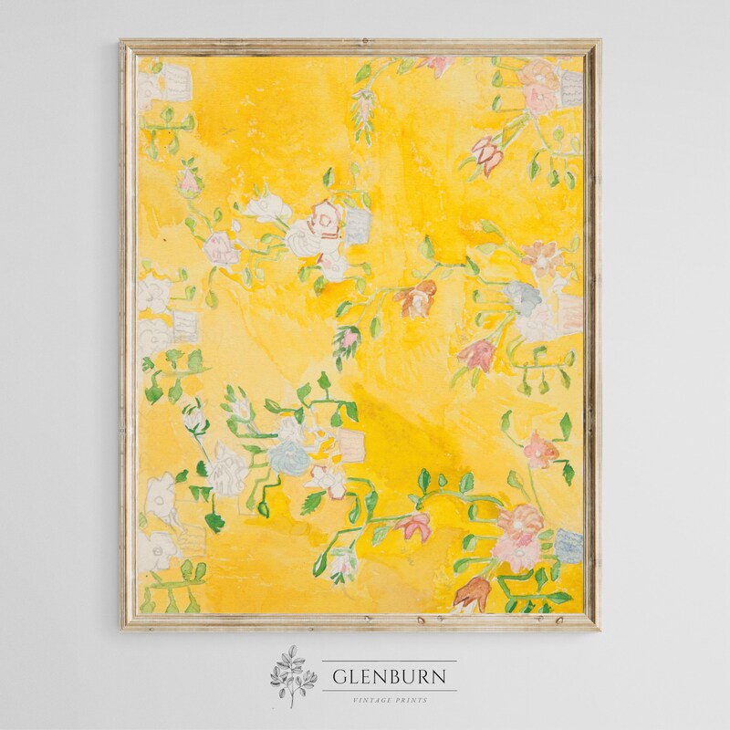 Yellow Wall Art - Etsy