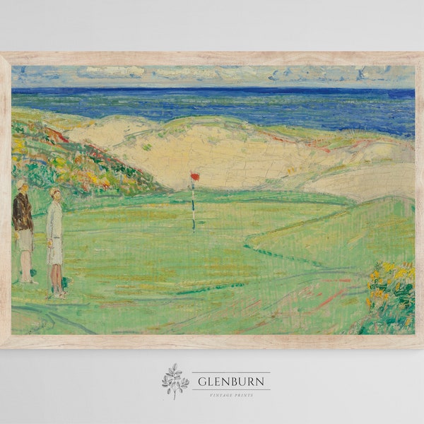 Vintage Golf Art Landscape - Etsy
