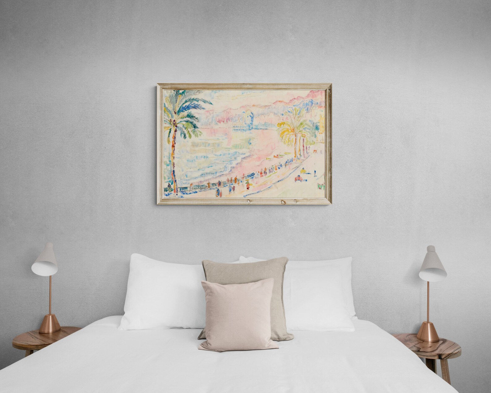 Multi Color Beach Seascape Painting | Beach Wall Art | PHYSICAL PRINT | Paul Signac | 1890 - Etsy