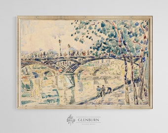 Vintage Pont Neuf Paris Printable Art - French Decor, Nostalgic Wall ...
