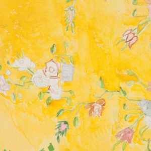 Yellow Floral Wall Art | Eclectic Yellow Painting | DIGITAL PRINT | 472 ...