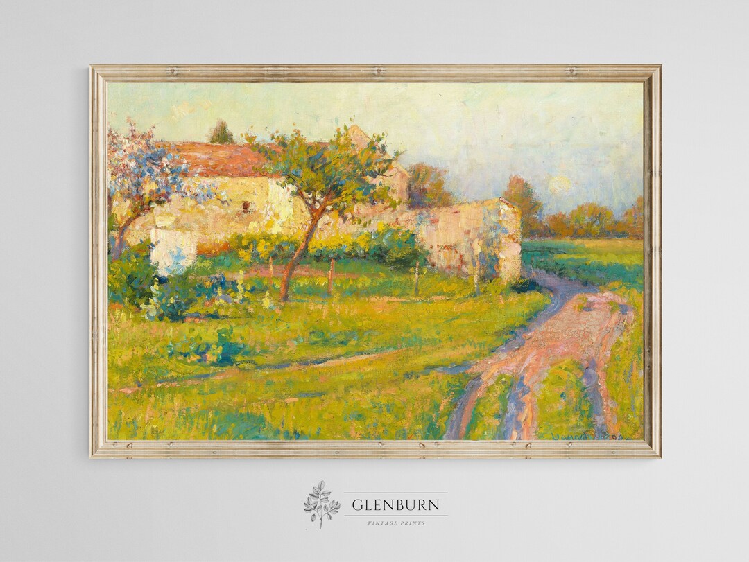 Spring Landscape Art Print | DOWNLOADABLE Vintage Oil Painting | 278 - Etsy