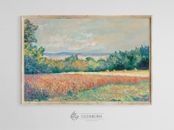 Antique Country Landscape Wall Art PRINTABLE Countryside - Etsy