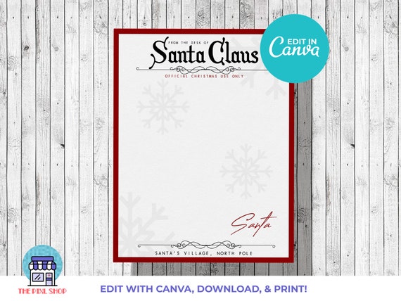 Letter From Santa Background