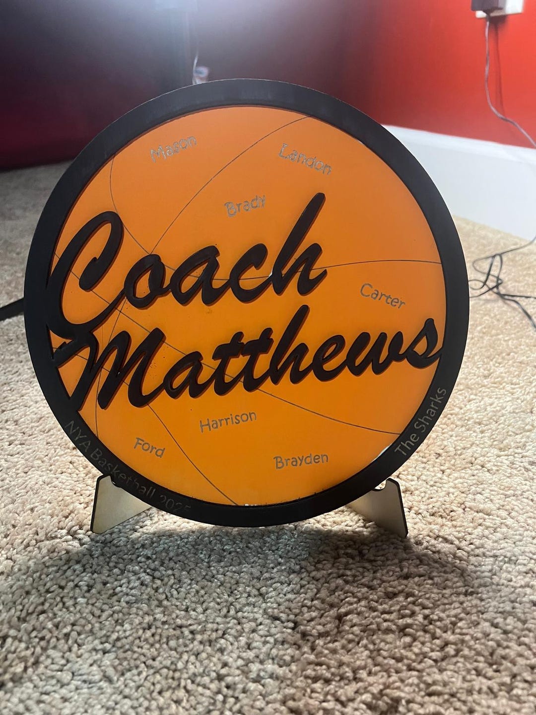 Custom Basketball Coach Statue - Etsy