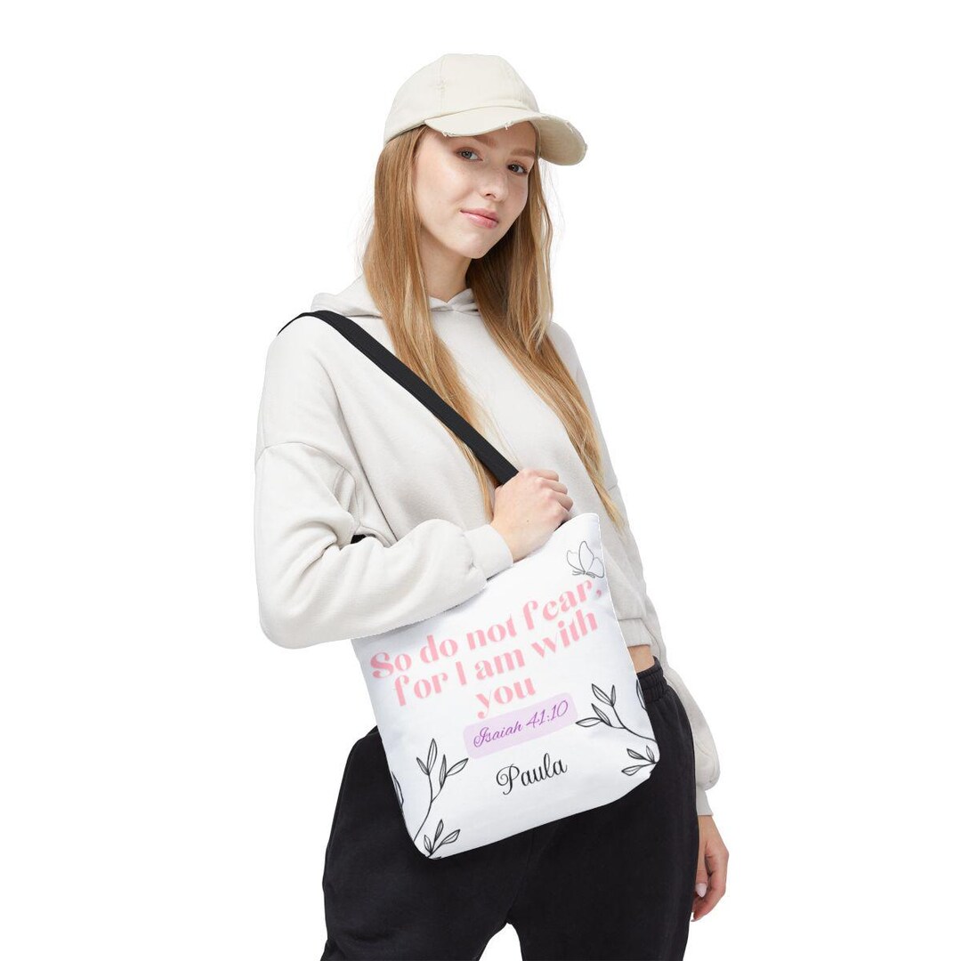 Scripture Tote Bag, Motivational Tote Bag, Faith Based Tote ...