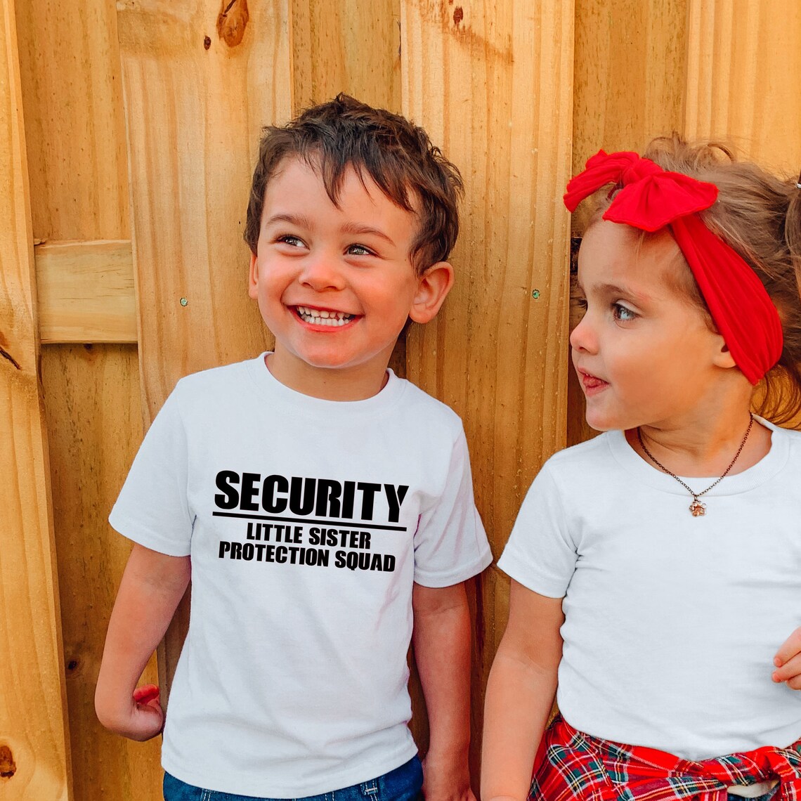Security Little Sister Protection Squad Shirt, Big Sister Shirt, Big ...