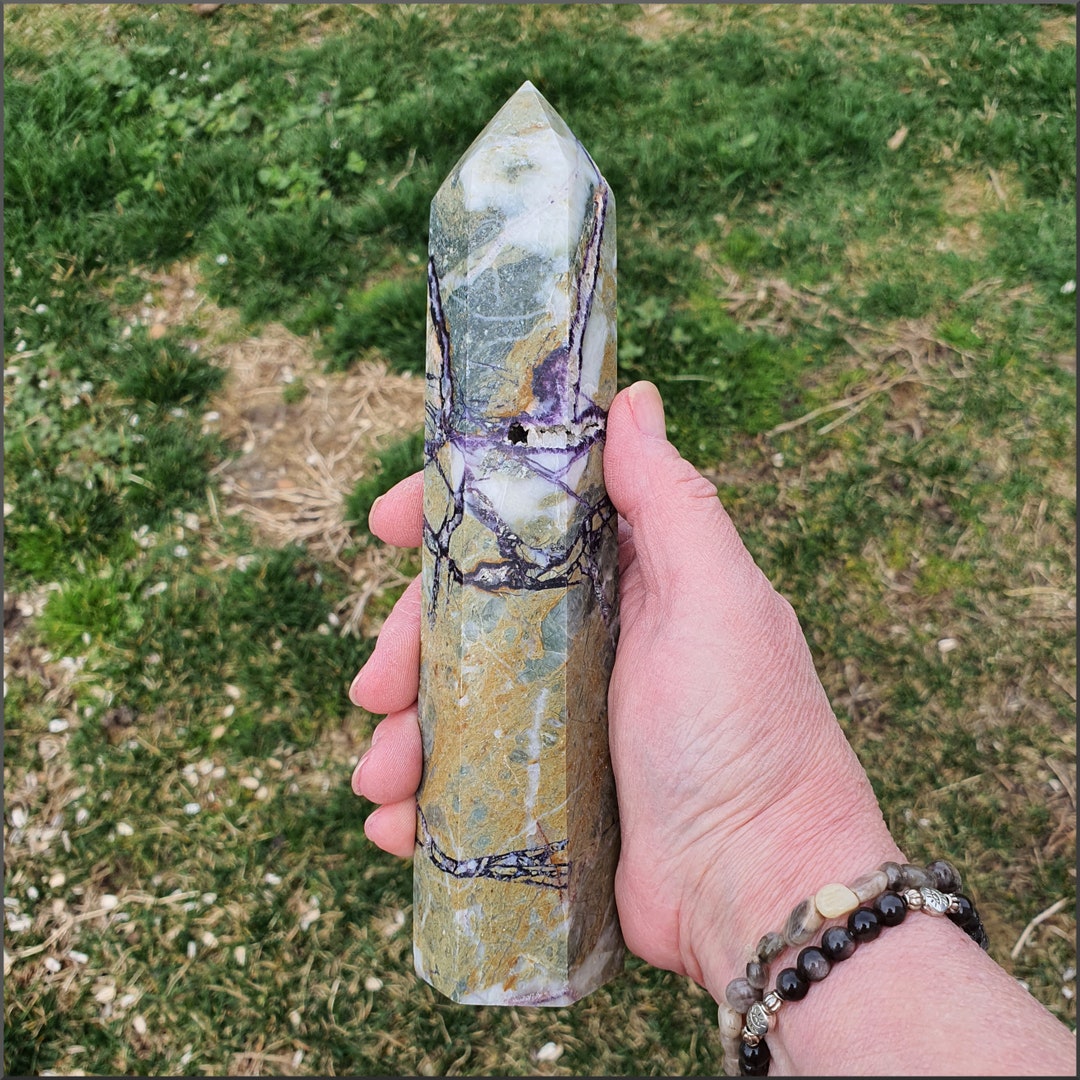 Large Brecciated Fluorite Tower, Fluorite Root Tower, XL Root Fluorite ...